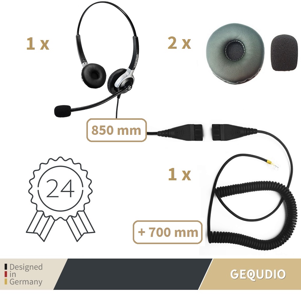GEQUDIO WA9023, binaurales Headset für
